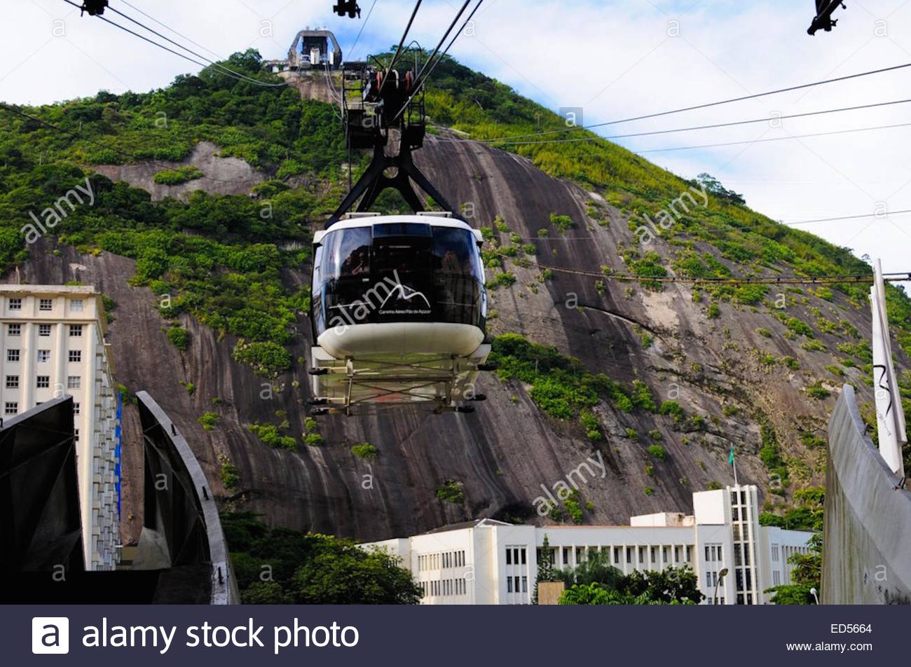 The Sugarloaf mountain cable car, Rio de Janeiro, Brazil Stock Photo ...