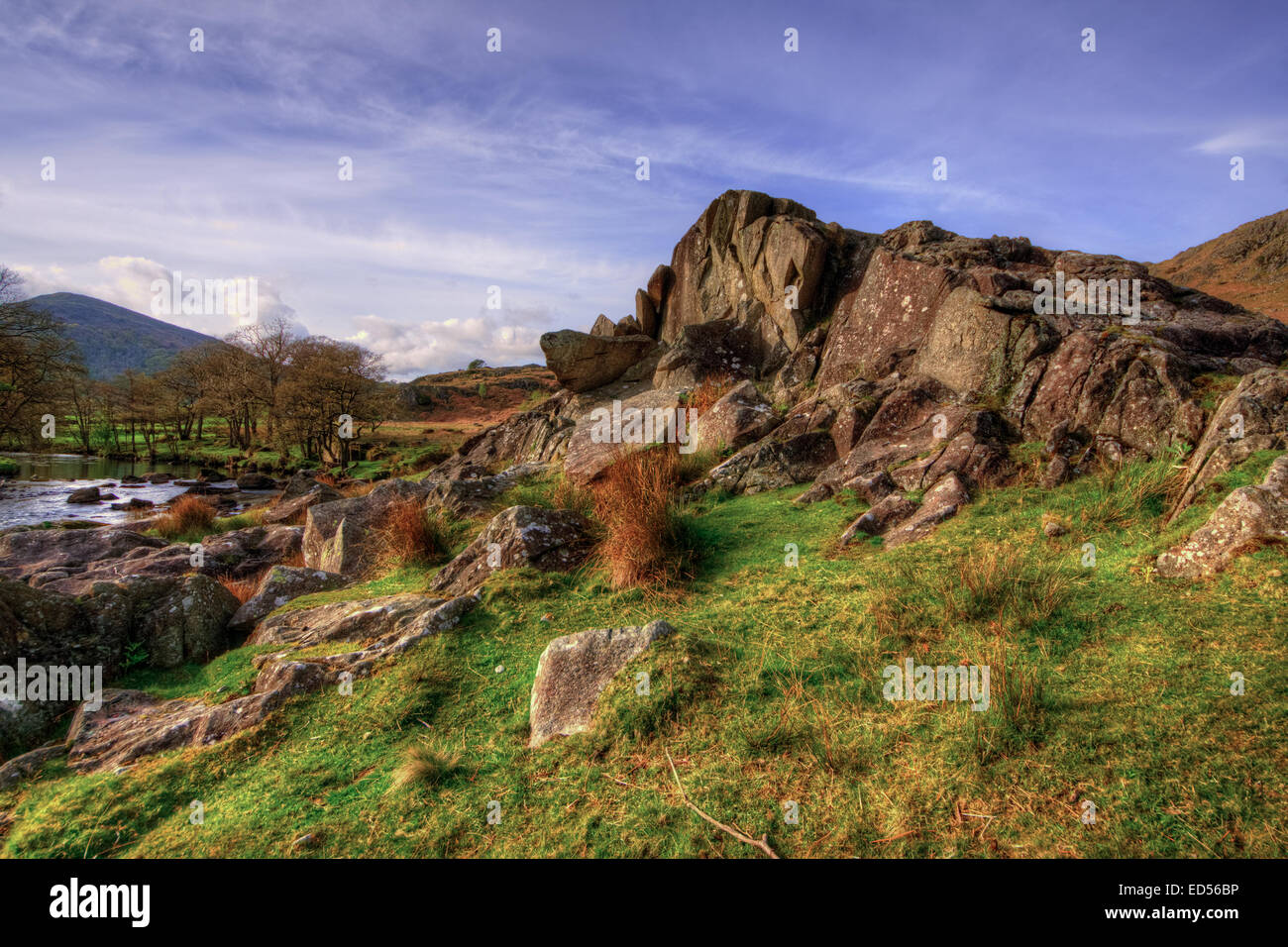 The Duddon Valley in the Lake District National Park, Cumbria Stock ...