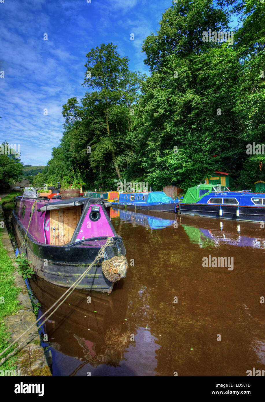 Hebden Bridge as seen in West Yorkshire Stock Photo - Alamy