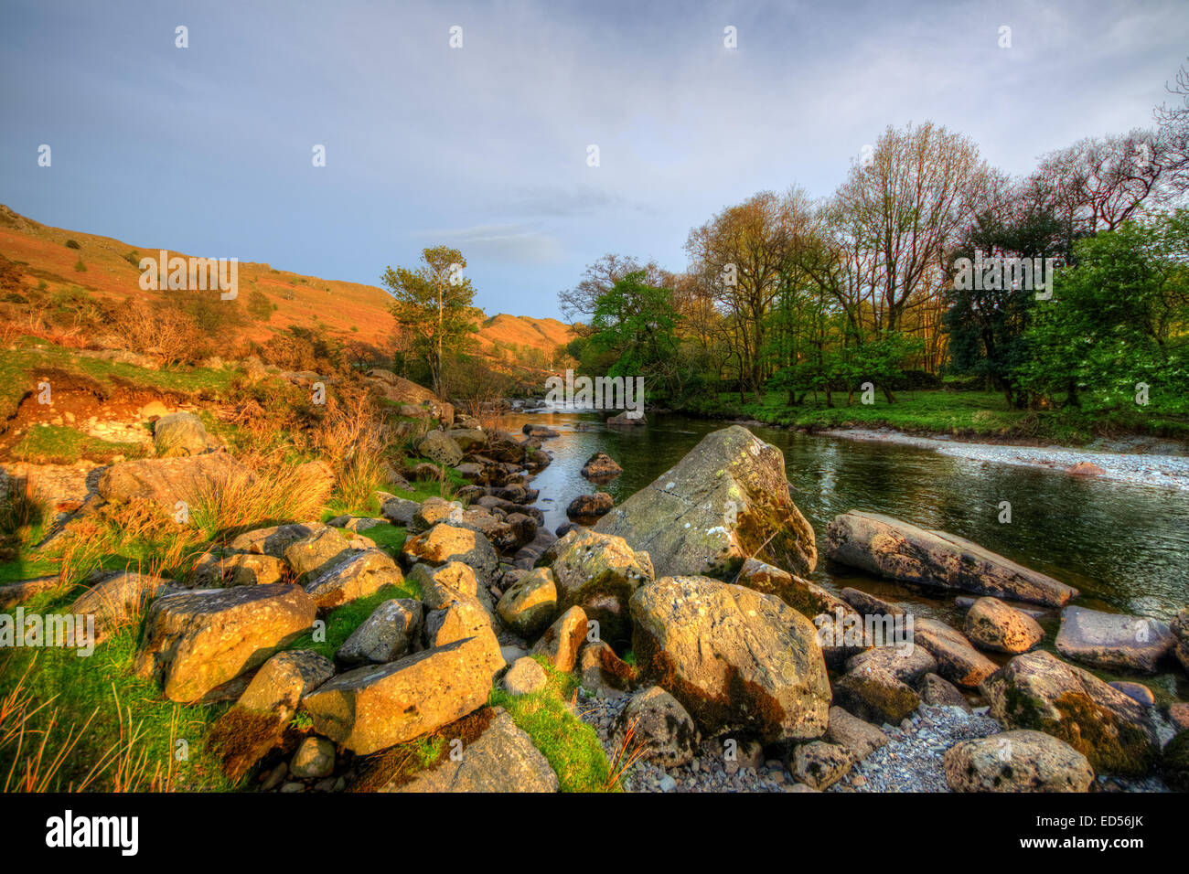The Duddon Valley in the Lake District National Park, Cumbria Stock ...
