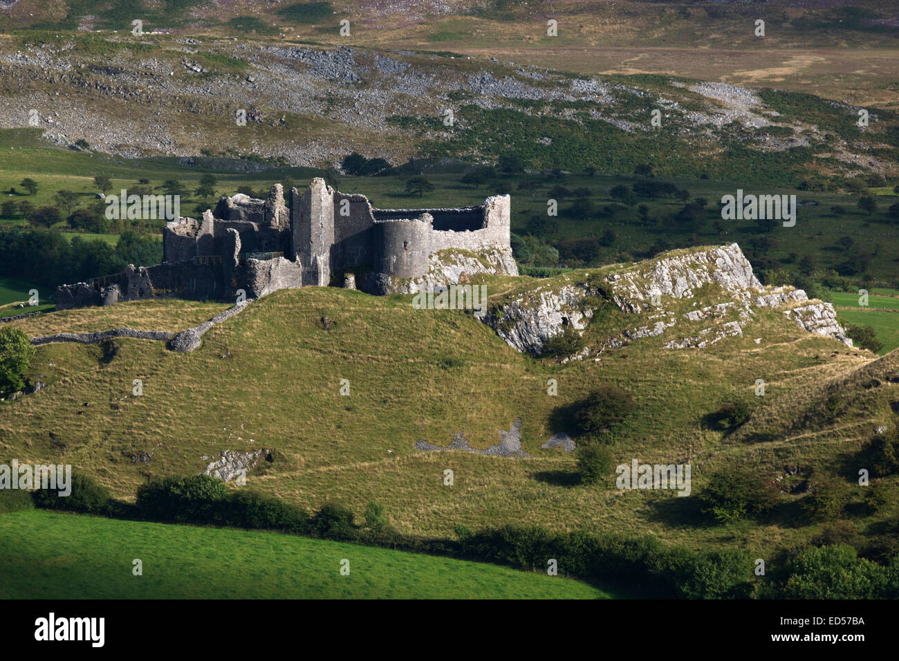 Carreg Cennen Castle, near Llandeilo, Brecon Beacons National Park ...