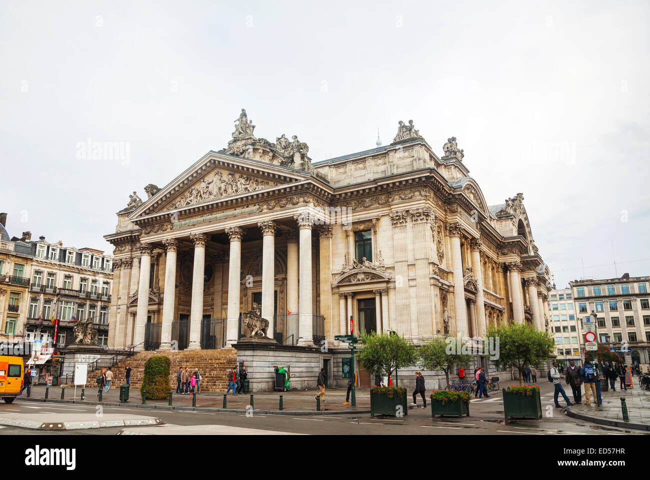 BRUSSELS - OCTOBER 6, 2014: Brussels Stock Exchange building on October ...