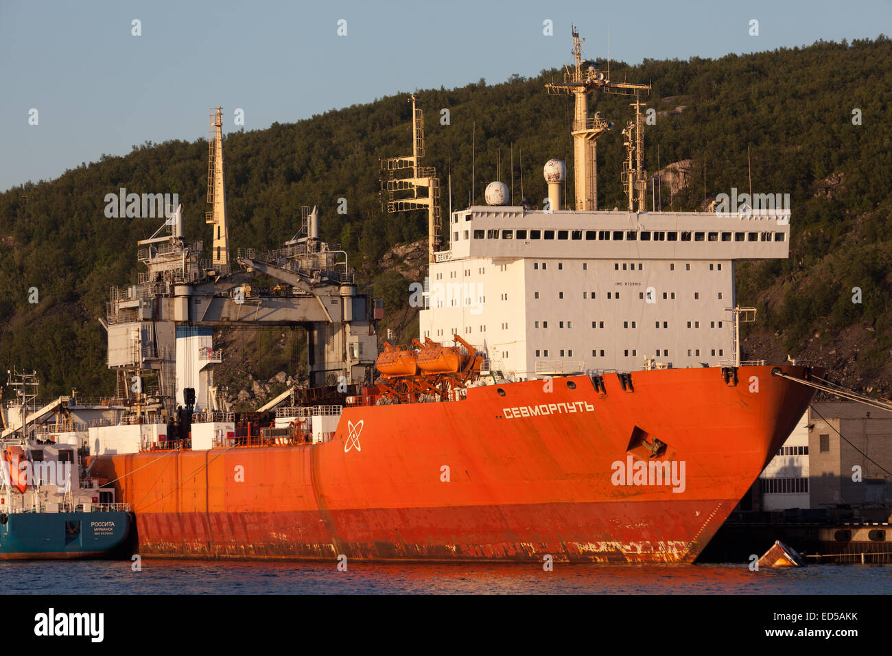 Sevmorput is a Russian nuclear-powered icebreaking LASH carrier and ...