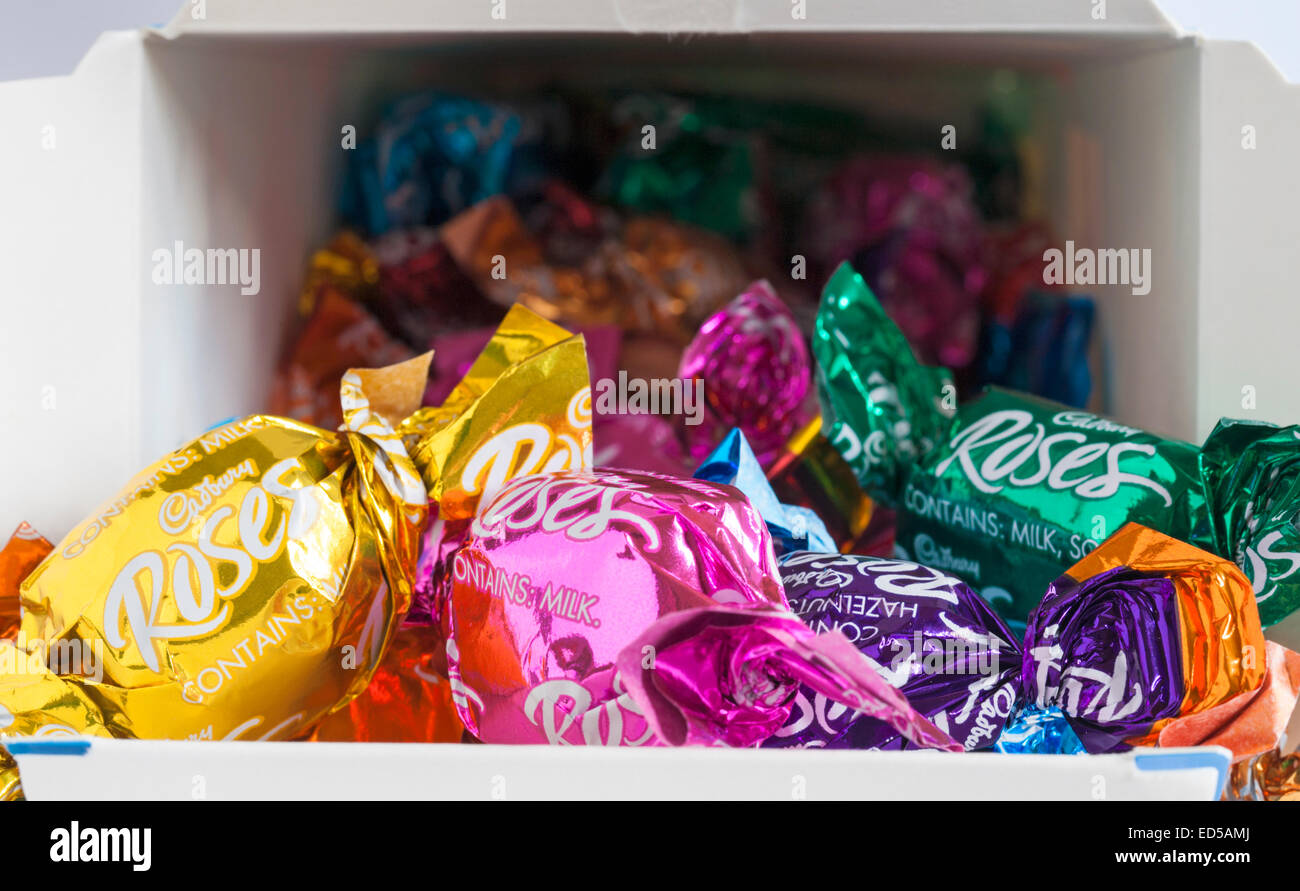 Cadbury roses hazel in caramel chocolate hi-res stock photography and ...