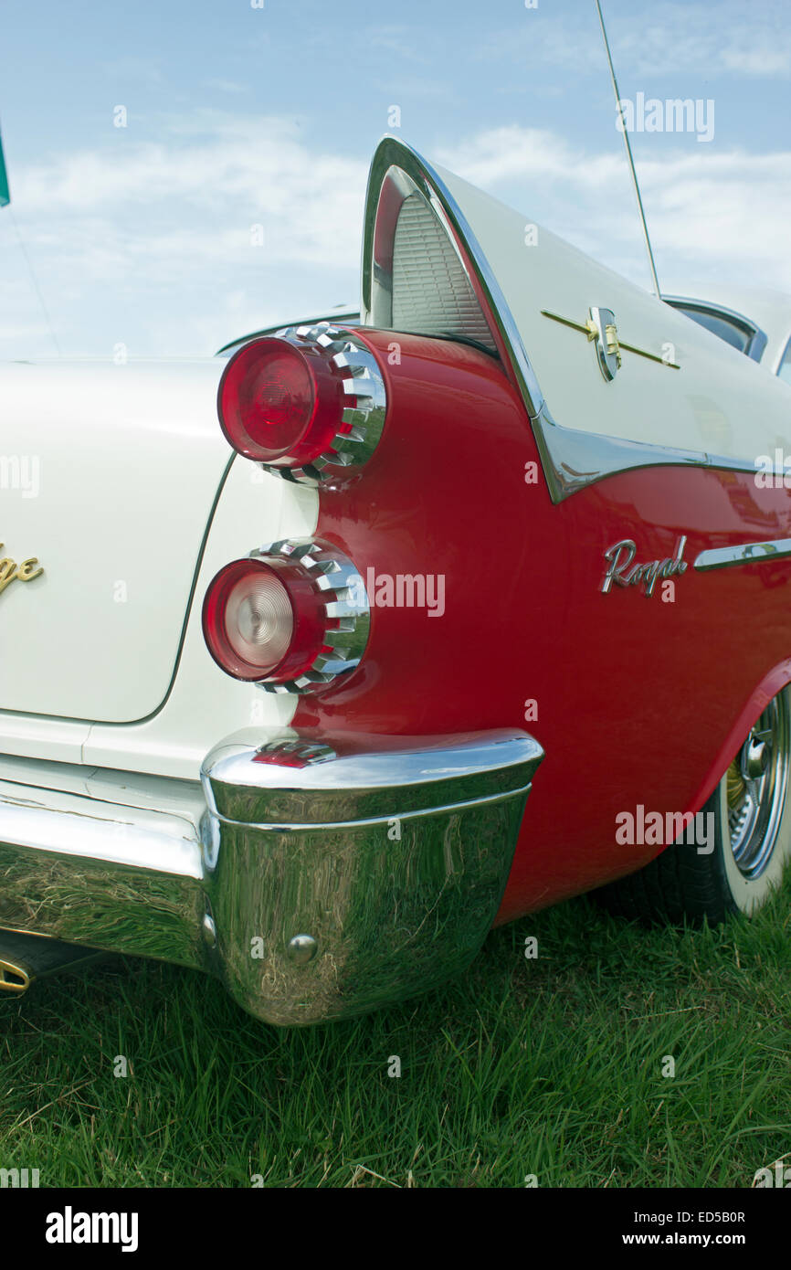 American Car Rear View Stock Photo - Alamy