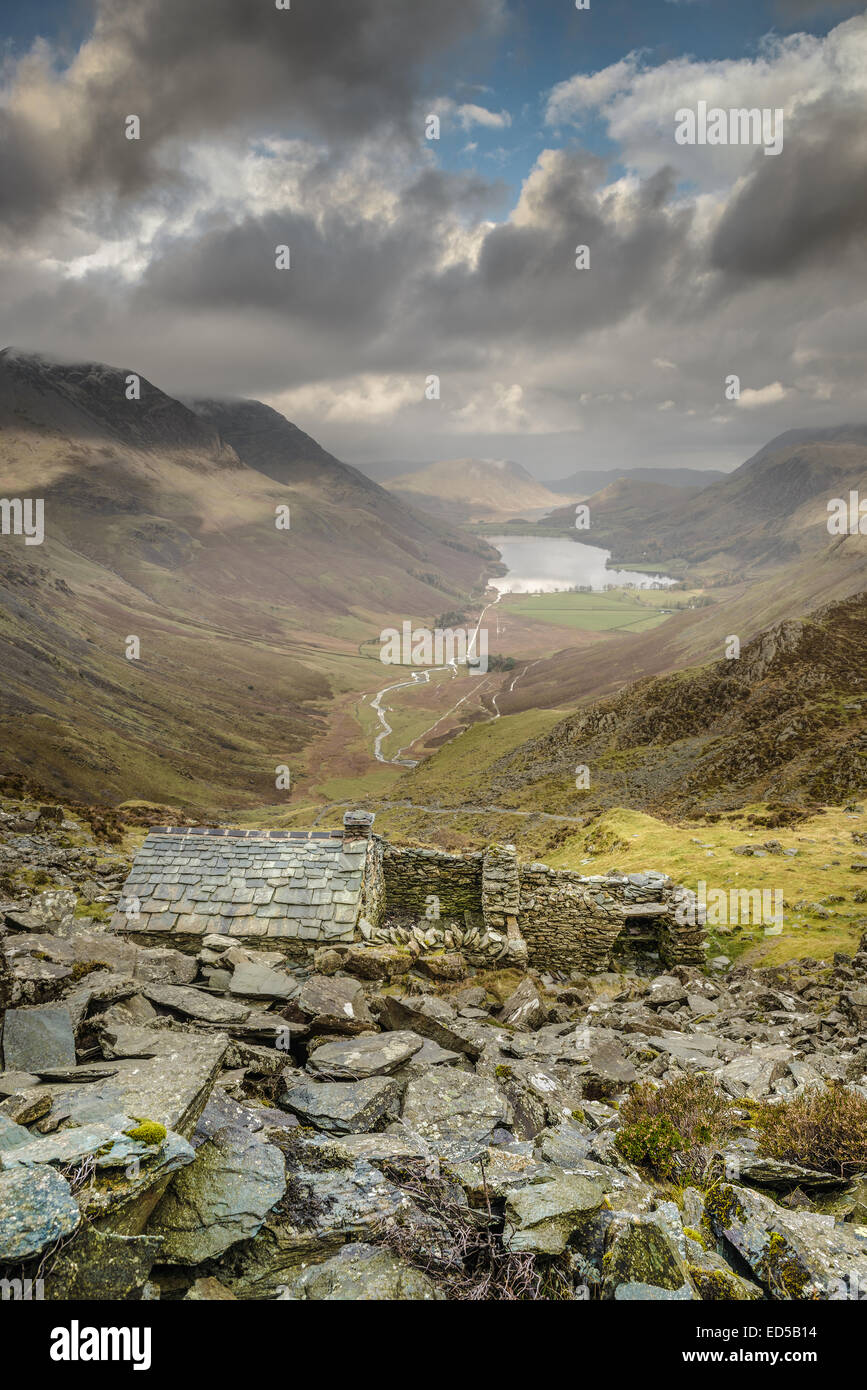 Looking towards Buttermere from Warnscale Bothy in the English Lake ...