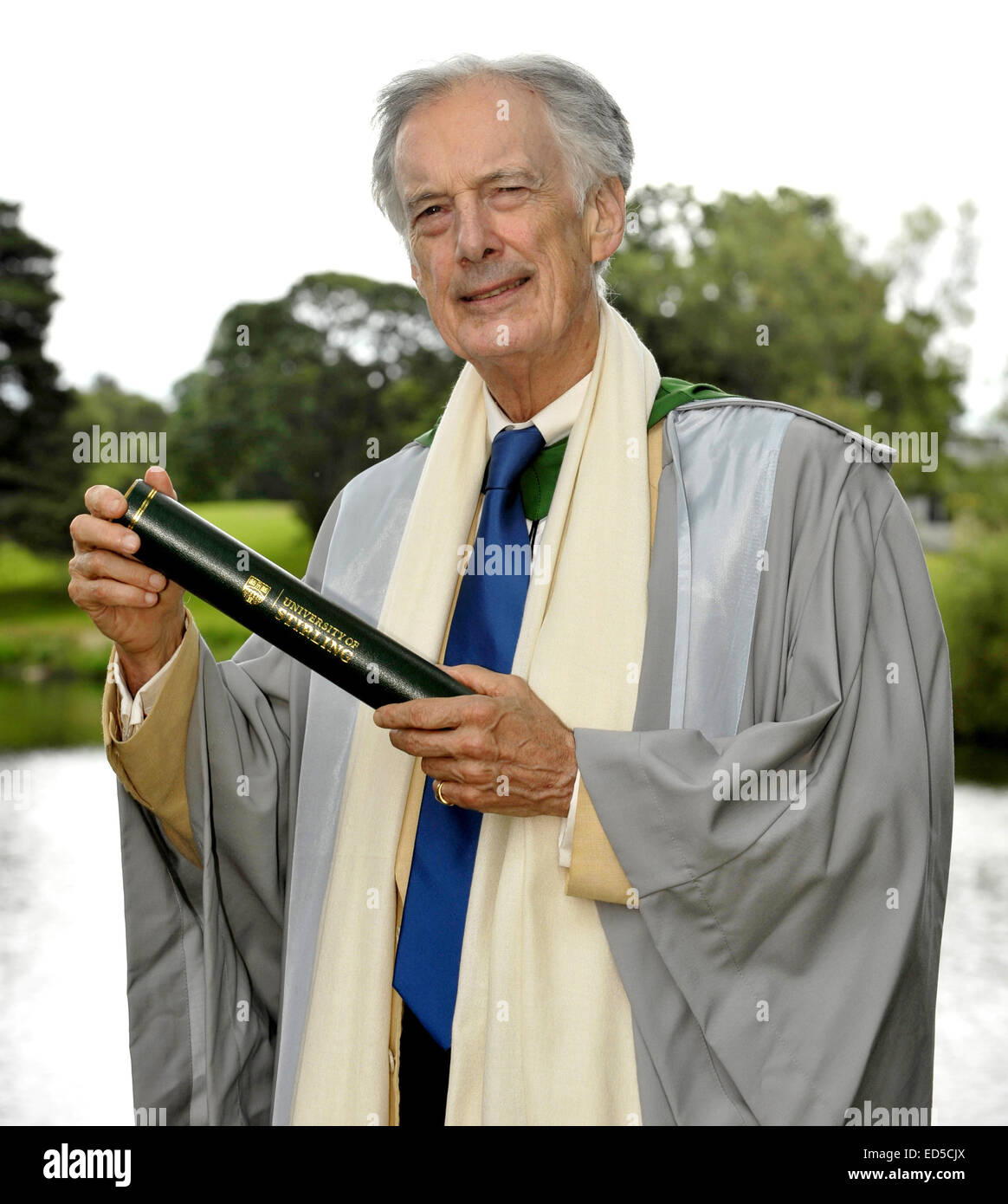Dr Charles Jencks receives an honorary degree at the University of ...