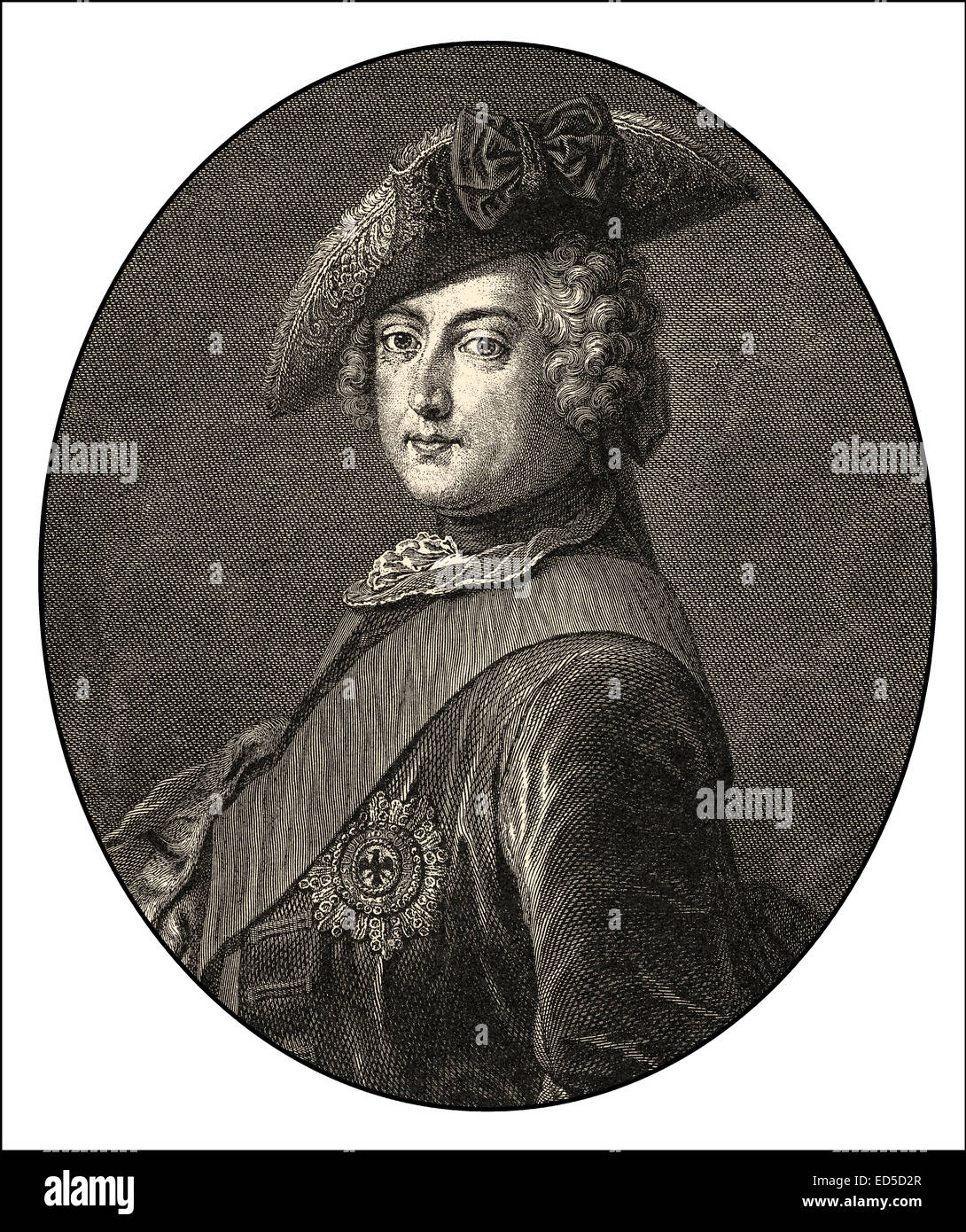 Frederick II or Frederick the Great or Alter Fritz, 1712 - 1786, King ...