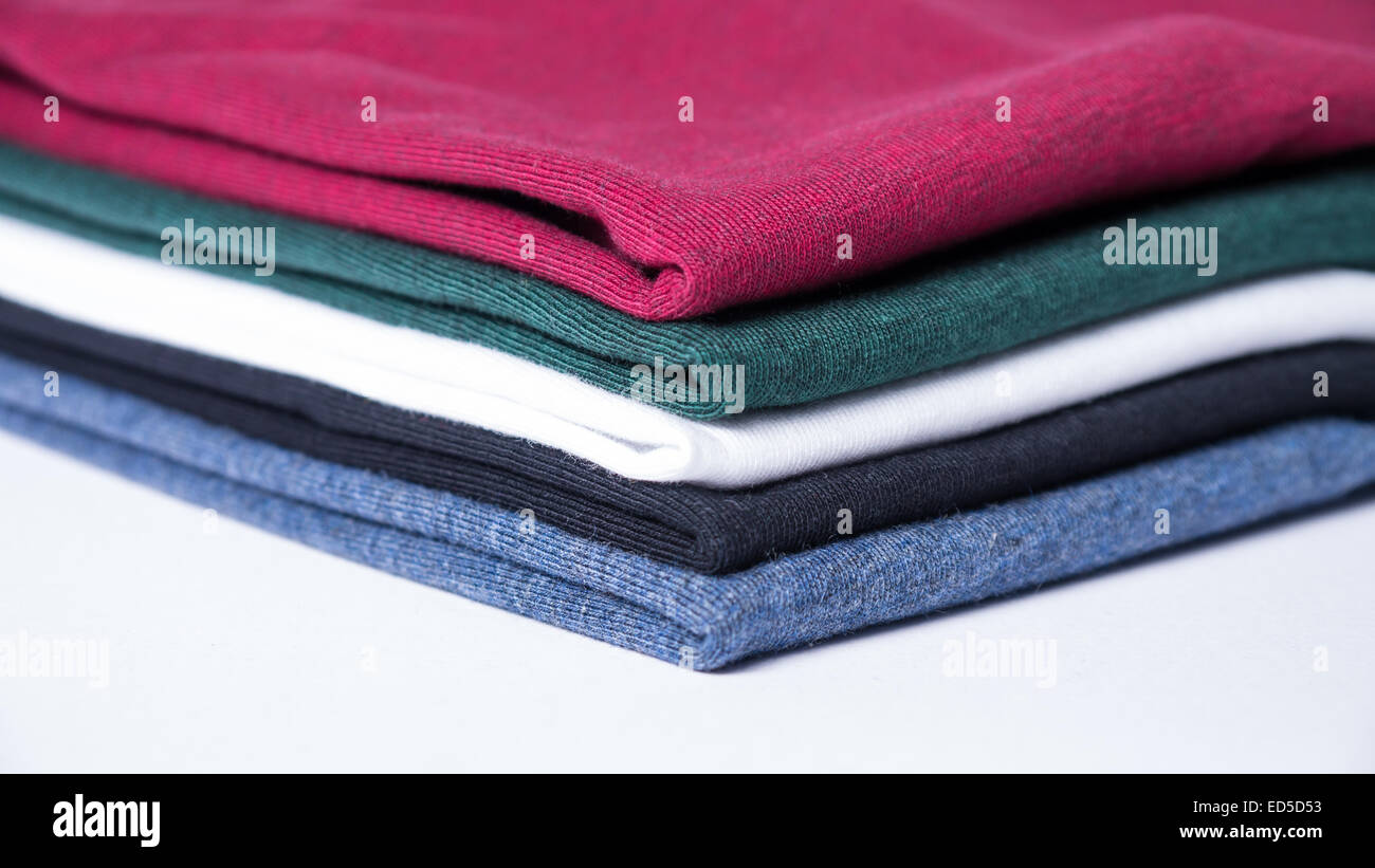 stacked material in different colors Stock Photo - Alamy