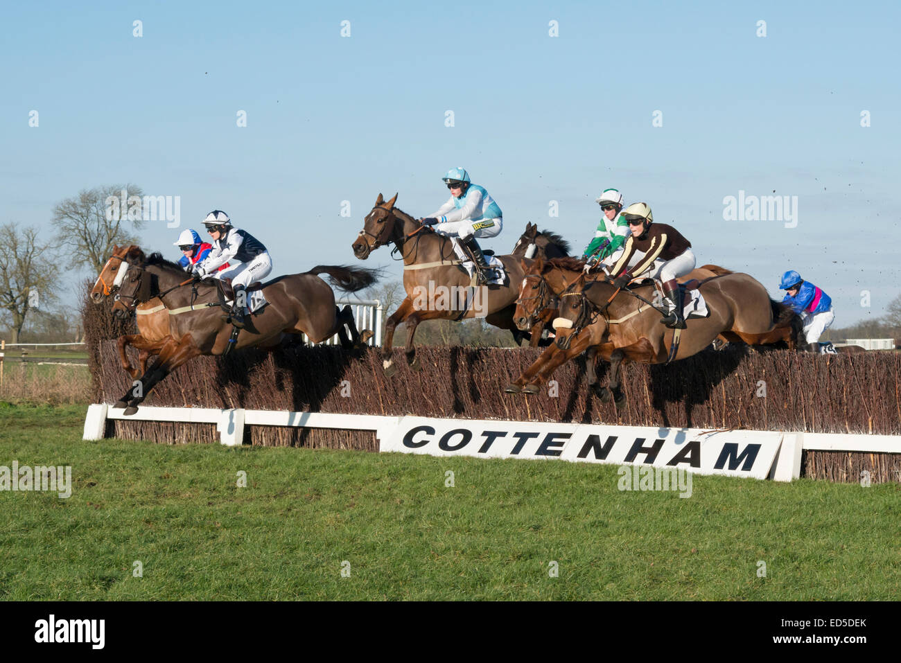 Cottenham, Cambridgeshire, UK. 28th December, 2014. Riders compete at ...