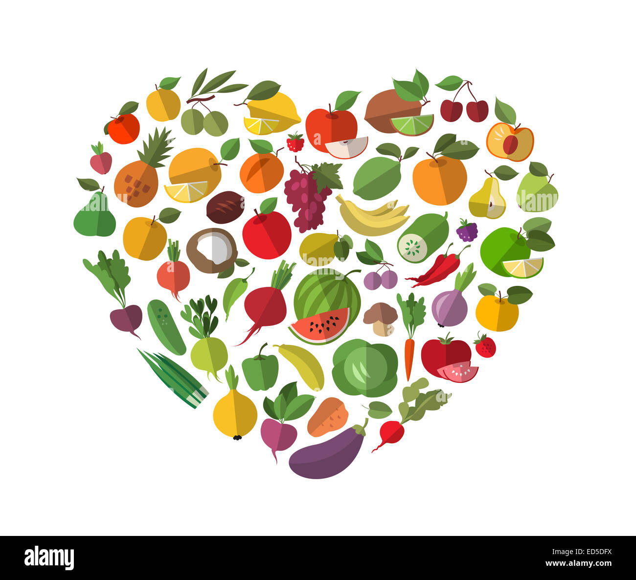 Food wallpaper vector hi-res stock photography and images - Alamy