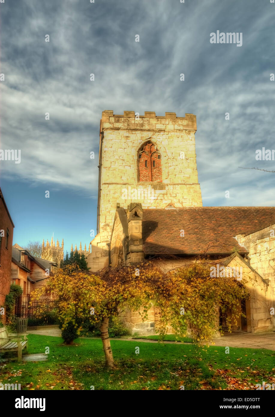 The oldest church in York that being St. Mary's Stock Photo - Alamy
