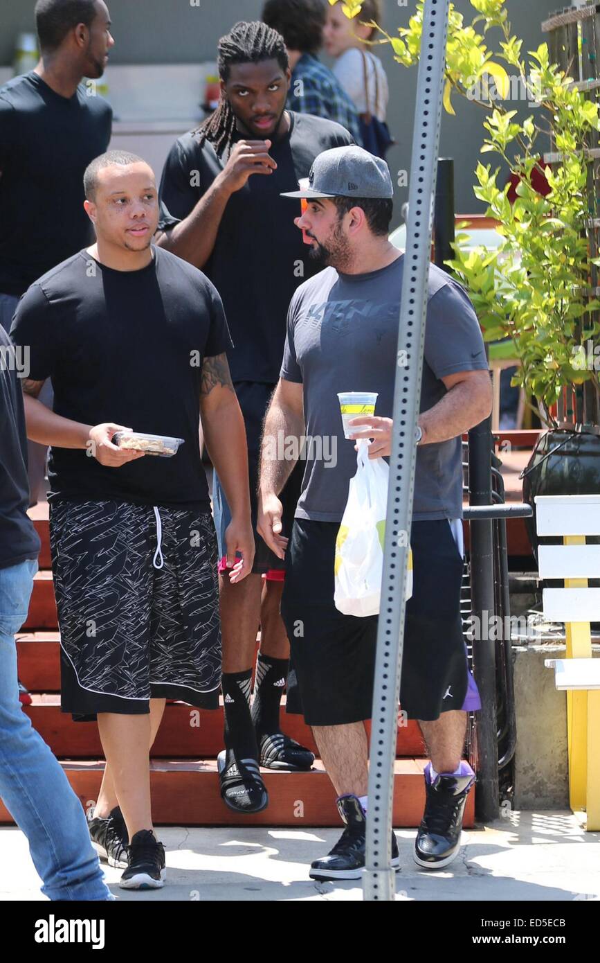 Kenneth Bernard leaving Lemonade with a group of friends after having ...