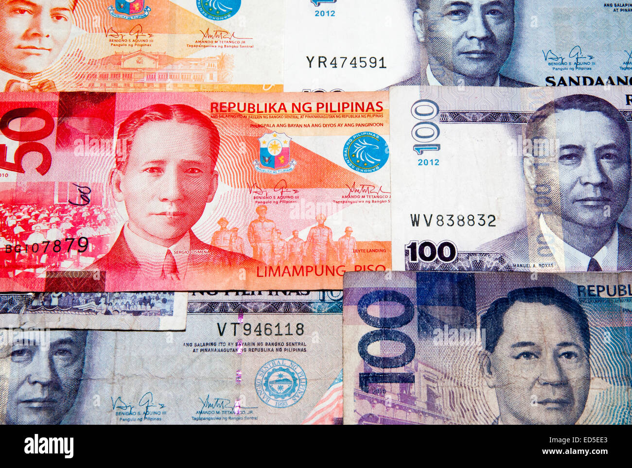 Philippines Bank Notes Stock Photo - Alamy