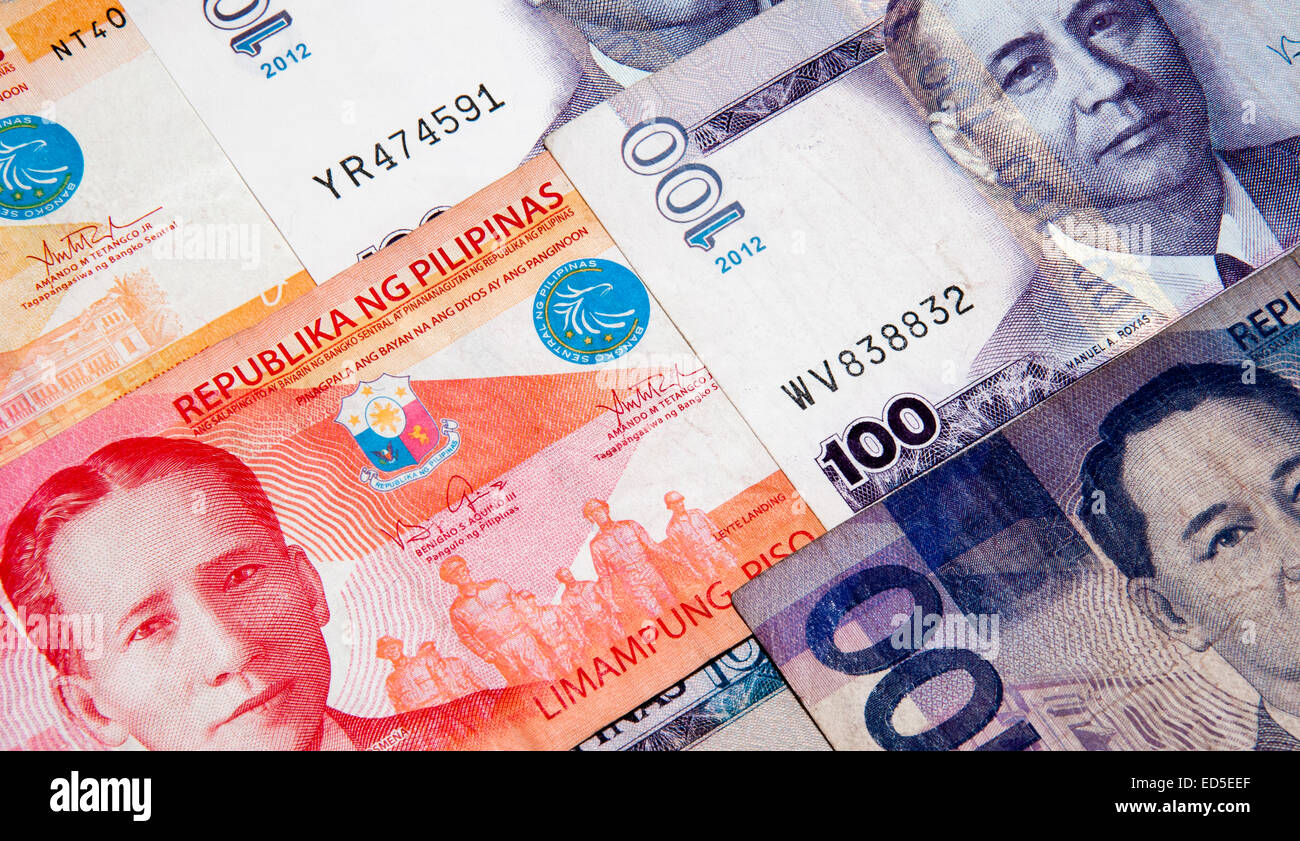 Philippines Bank Notes Stock Photo - Alamy