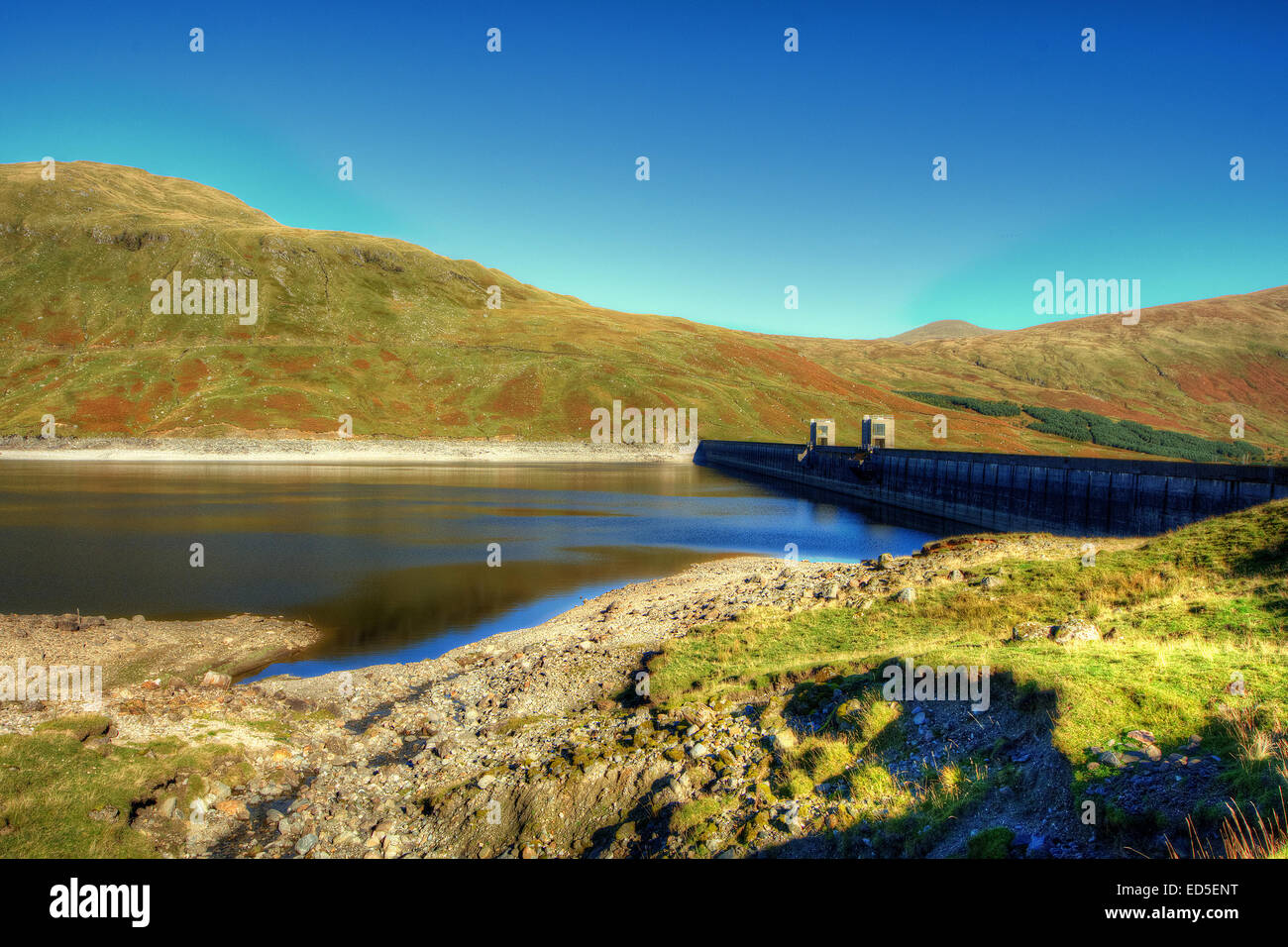The stunning views around the area of Loch Lyon in Glen Lyon in the ...