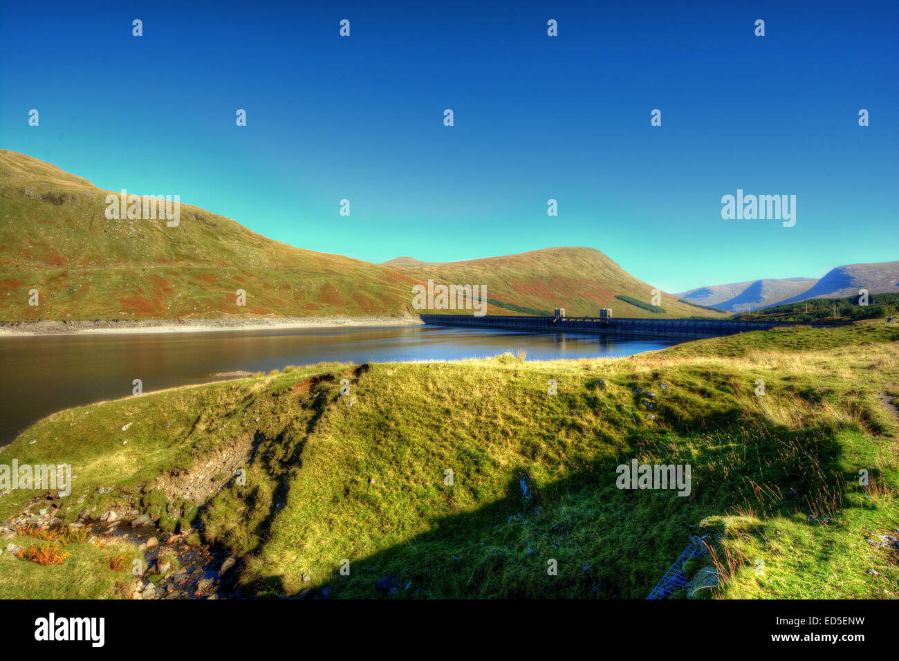 The stunning views around the area of Loch Lyon in Glen Lyon in the ...