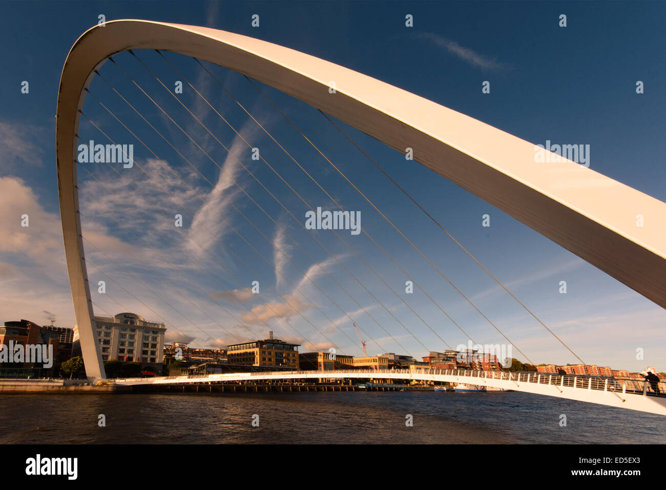 Gateshead Millennium Bridge (The Blinking Eye) as seen from Gateshead ...