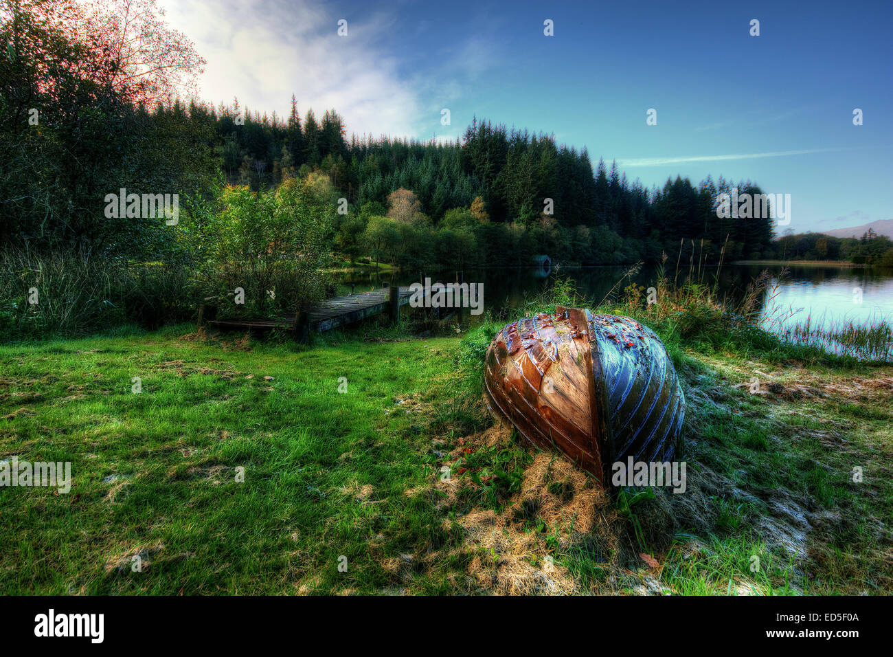 Loch Ard in the Loch Lomond and Trossachs National Park, Scotland. Loch ...