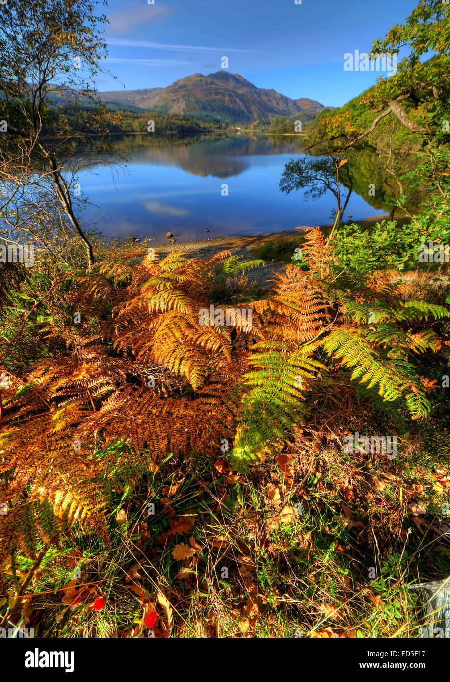 Loch Vanachar as seen in Loch Lomond and The Trossachs National Park ...