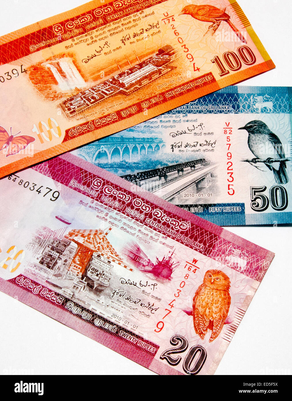 Sri Lanka Rupees Bank Notes Stock Photo - Alamy