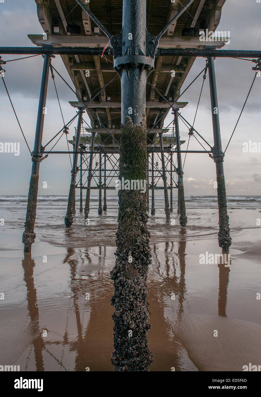 An under the pier view at Saltburn by the Sea. Saltburn Canvas ...