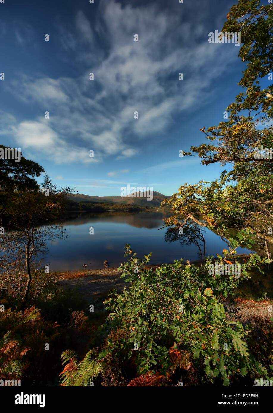 Loch Venachar as seen in Loch Lomond and The Trossachs National Park ...