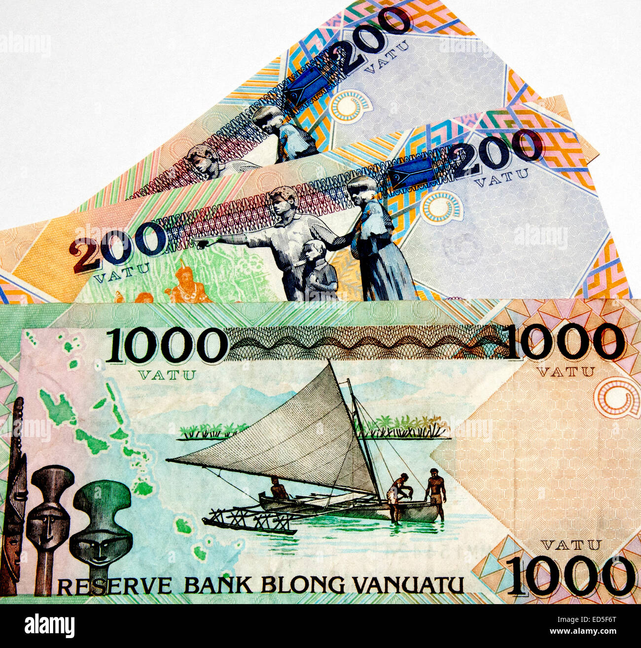 Vanuatu Bank Notes Stock Photo - Alamy