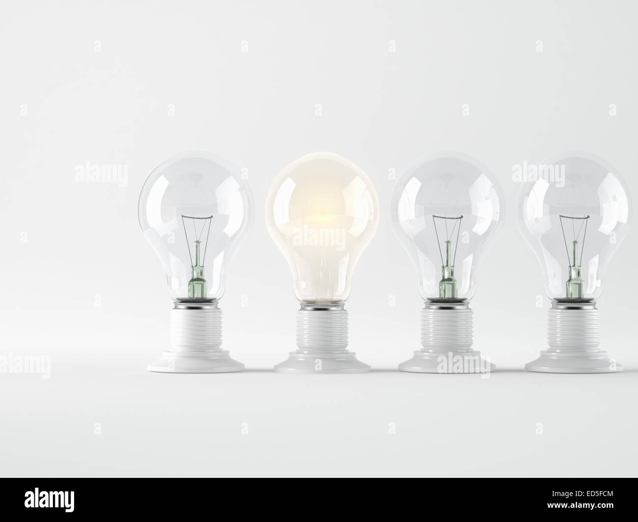 Light bulb, isolated, Realistic photo image Stock Photo - Alamy