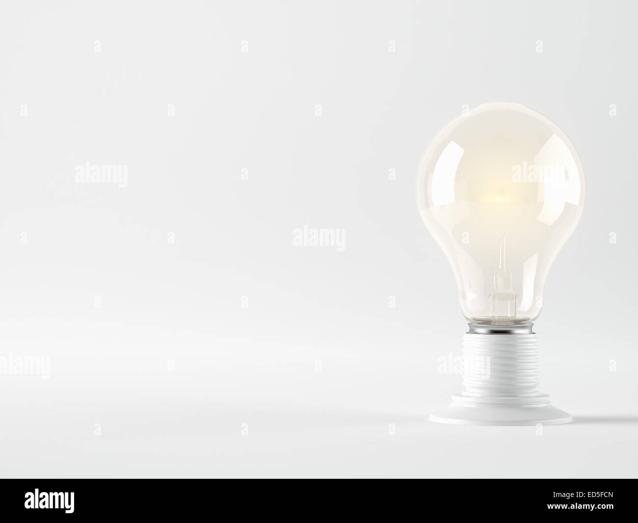 Light bulb, isolated, Realistic photo image Stock Photo - Alamy