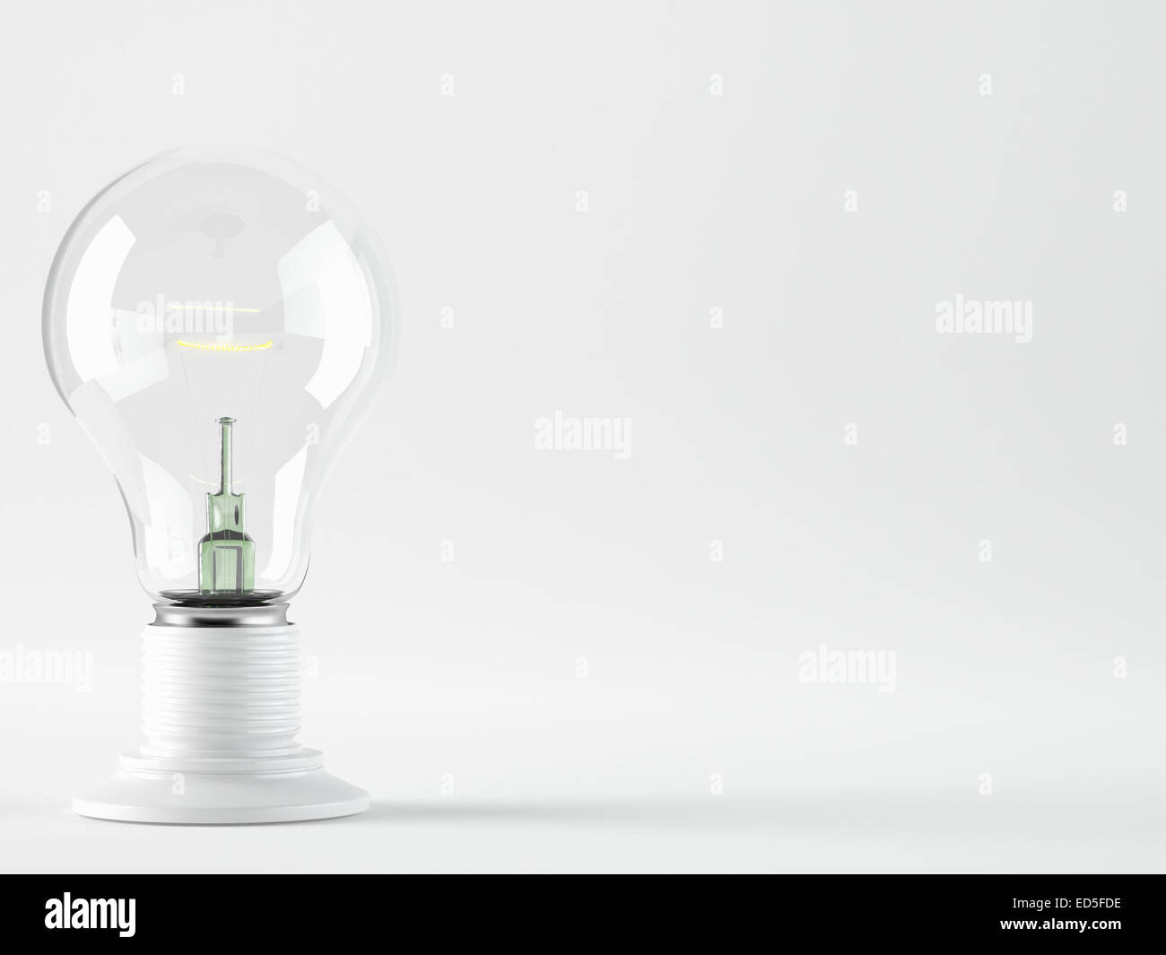Light bulb, isolated, Realistic photo image Stock Photo - Alamy