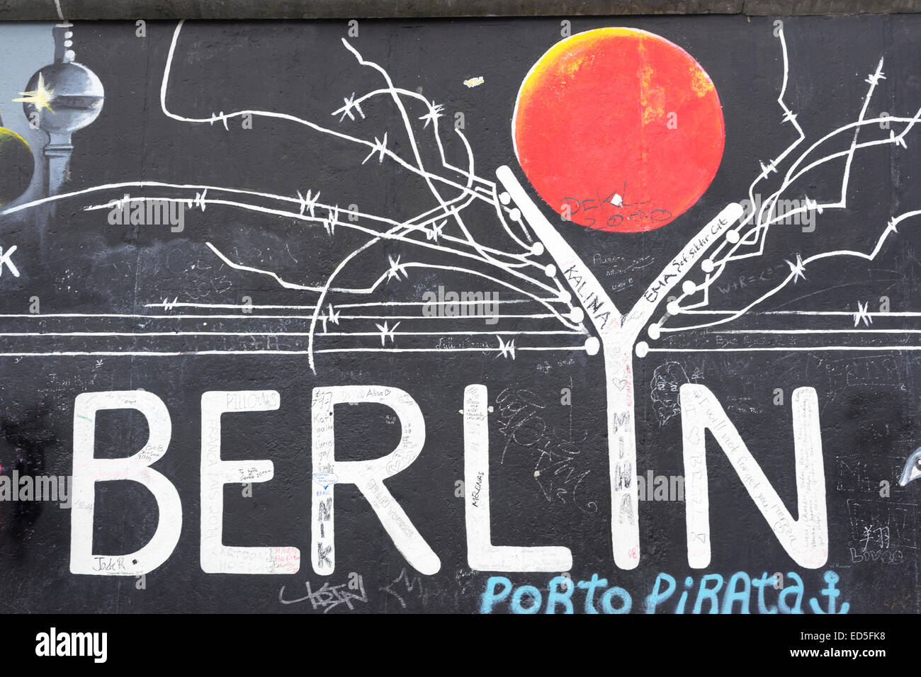 Berlin wall mural,Germany Stock Photo - Alamy