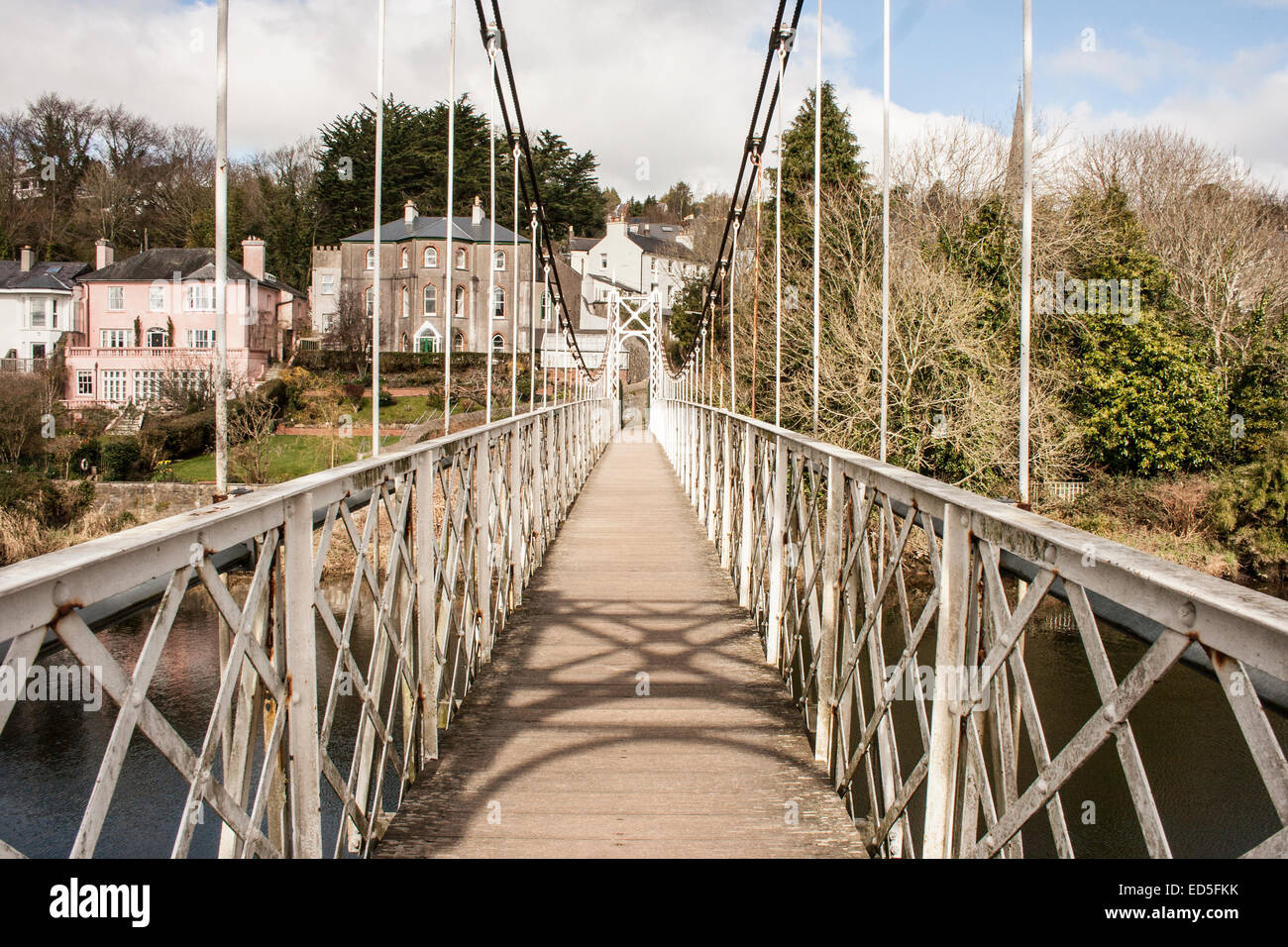 The Mardyke suspension bridge in Cork City Stock Photo - Alamy