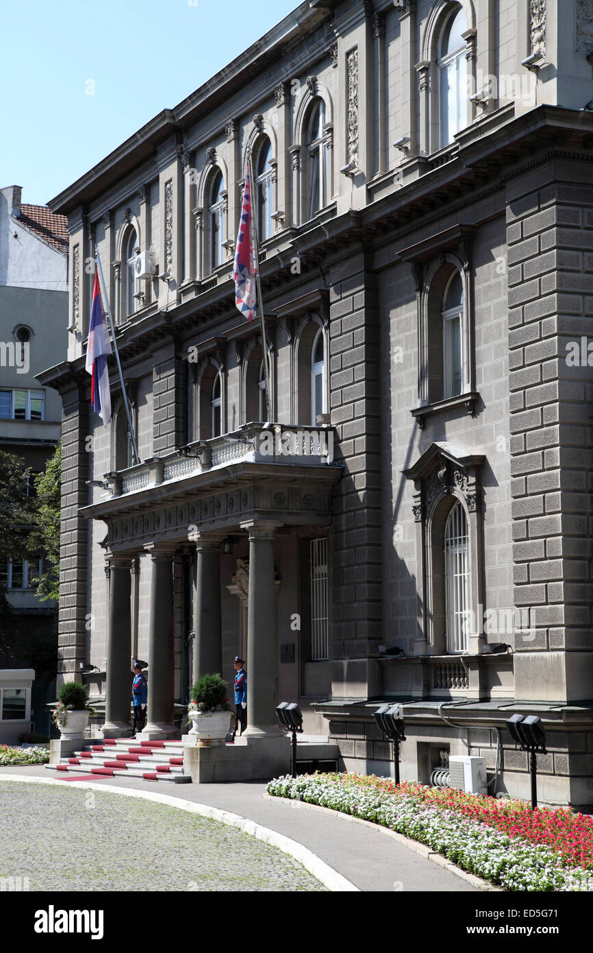 The Serbian Presidential Palace in Belgrade, Serbia. The New Royal ...
