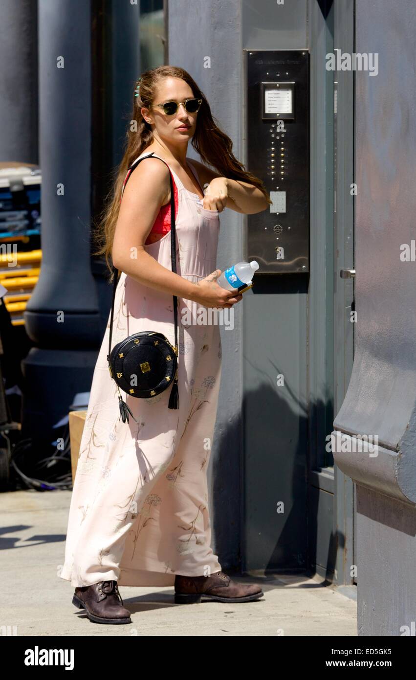 British-American artist and actress Jemima Kirke, known for her role in ...