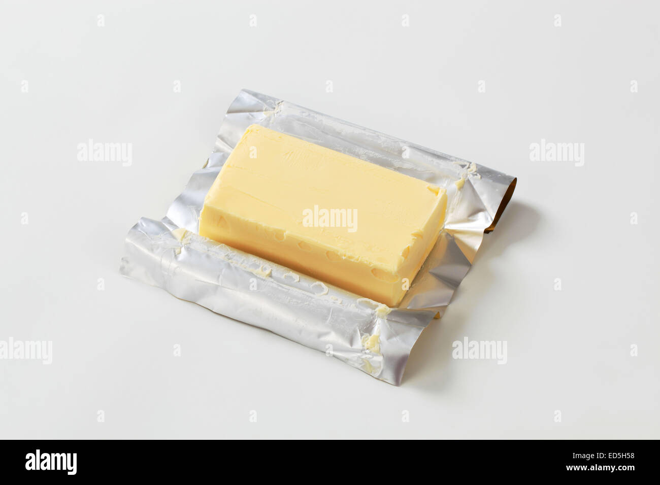 Block of fresh butter Stock Photo - Alamy