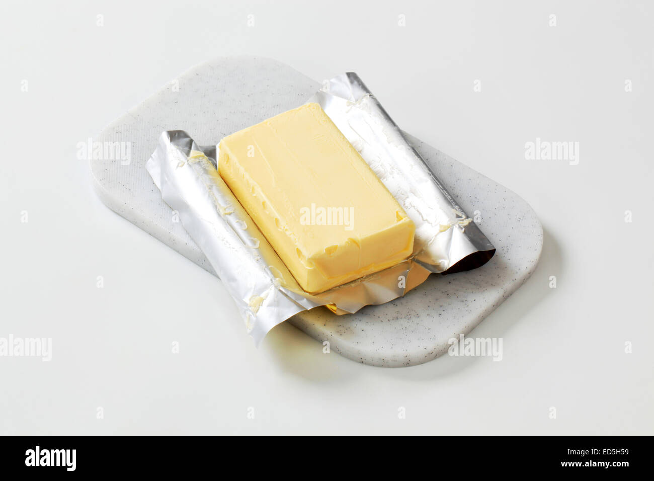 Block of fresh butter Stock Photo - Alamy