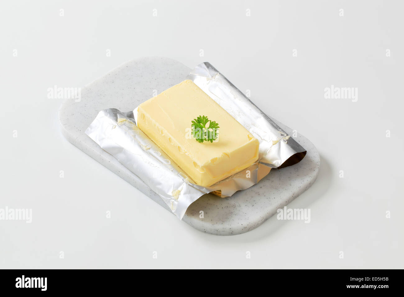 Block of fresh butter Stock Photo - Alamy