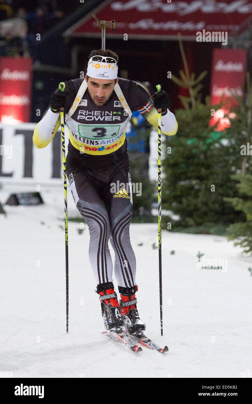 Olympic and World Champion Martin Fourcade (France) competes in the ...