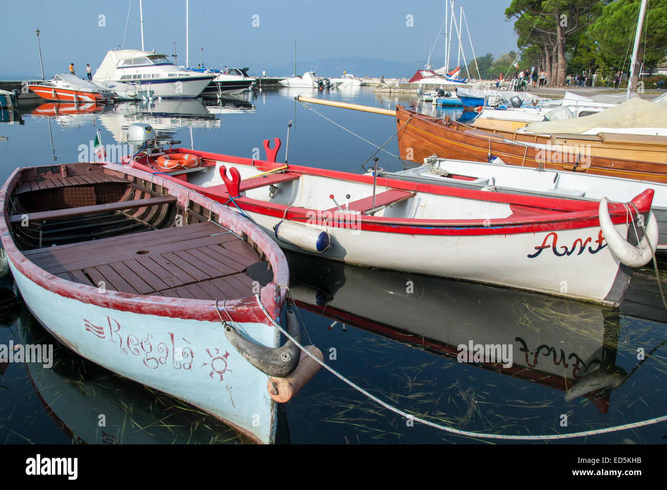 colorful fishing boats Stock Photo - Alamy