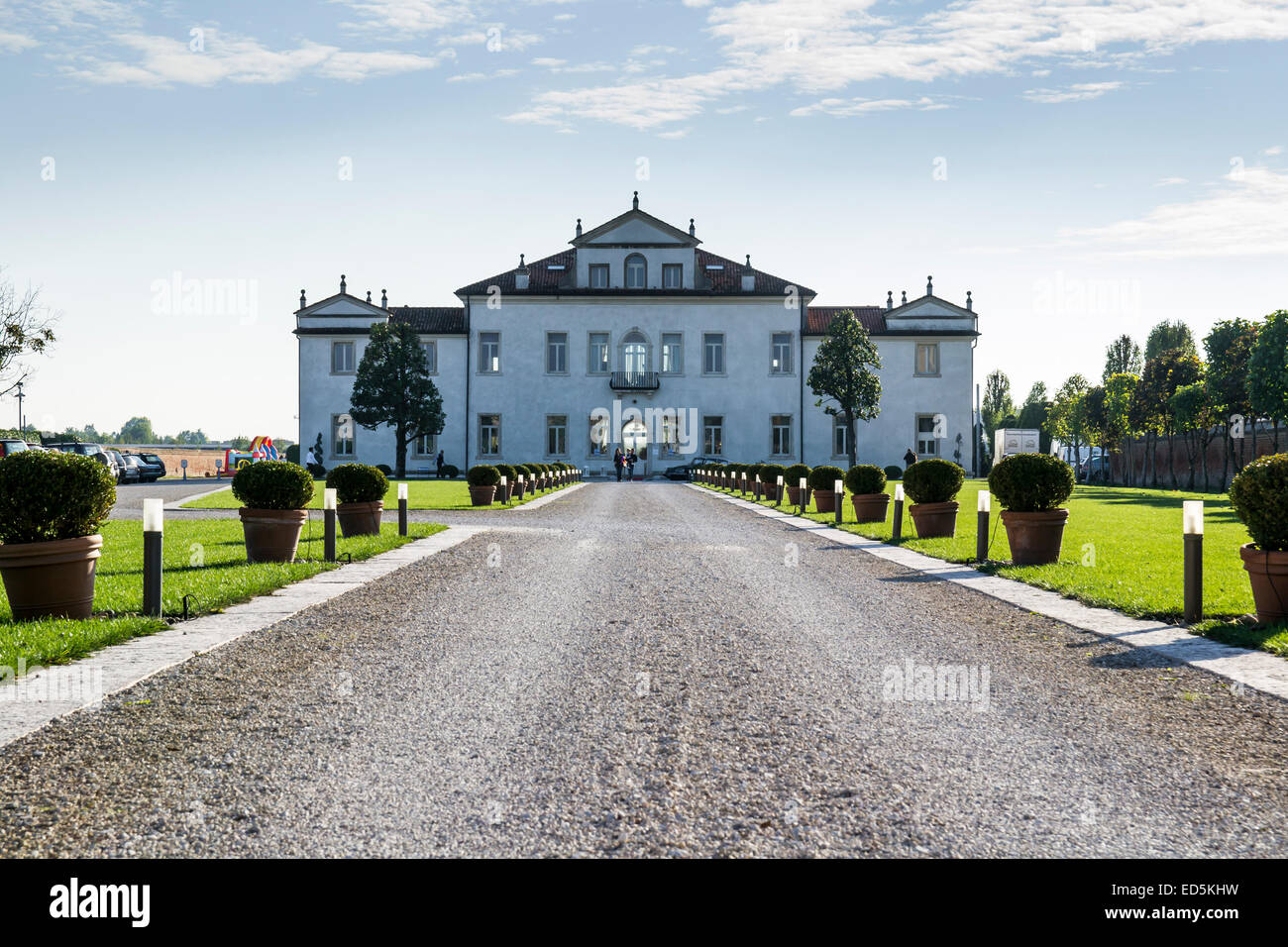 Ancient italian villa called Cornaro Stock Photo - Alamy