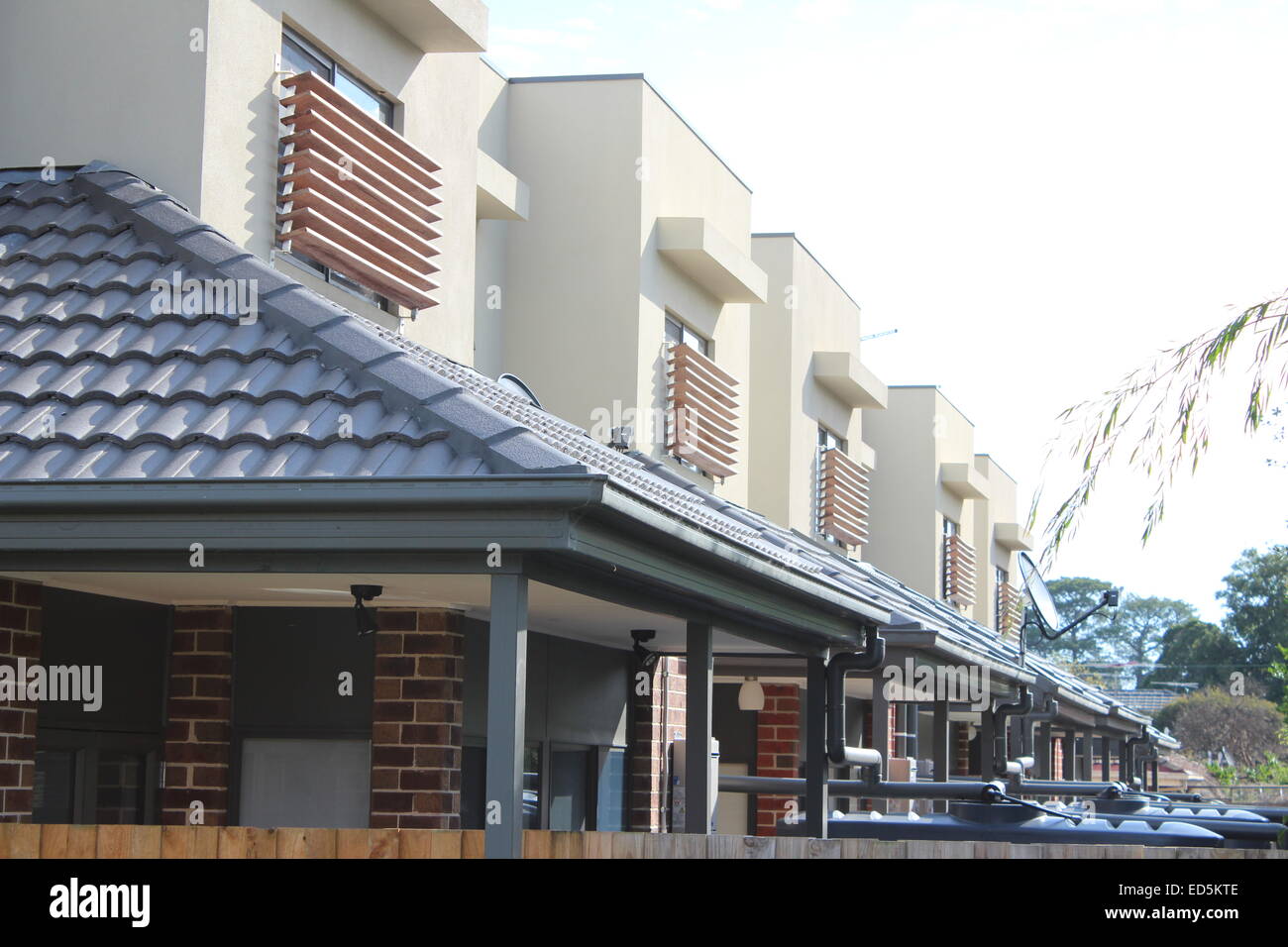 New High Density Housing Development, Boronia, Australia Stock Photo ...