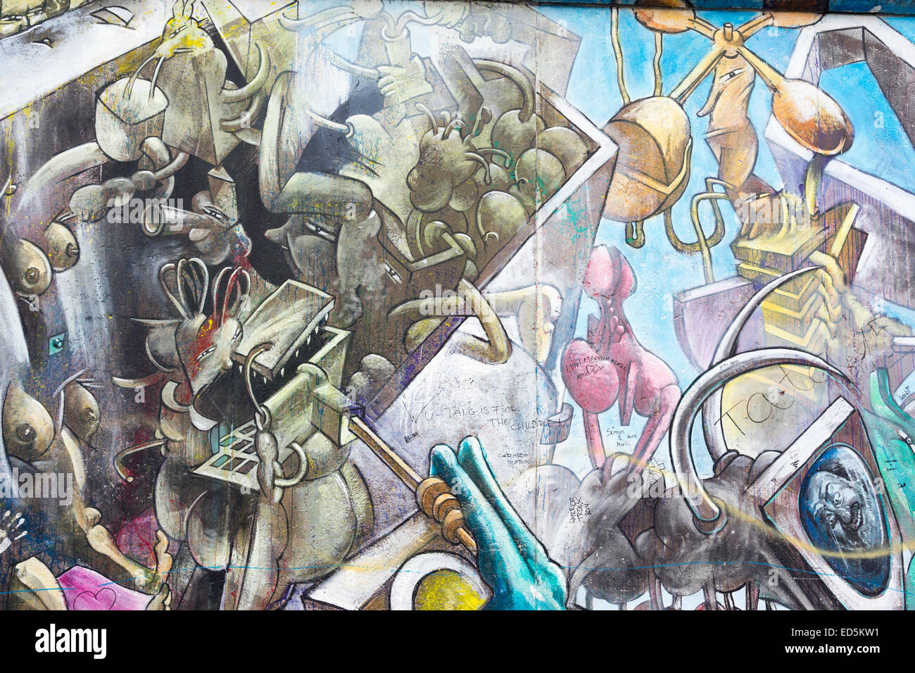 Berlin wall mural,Germany Stock Photo - Alamy