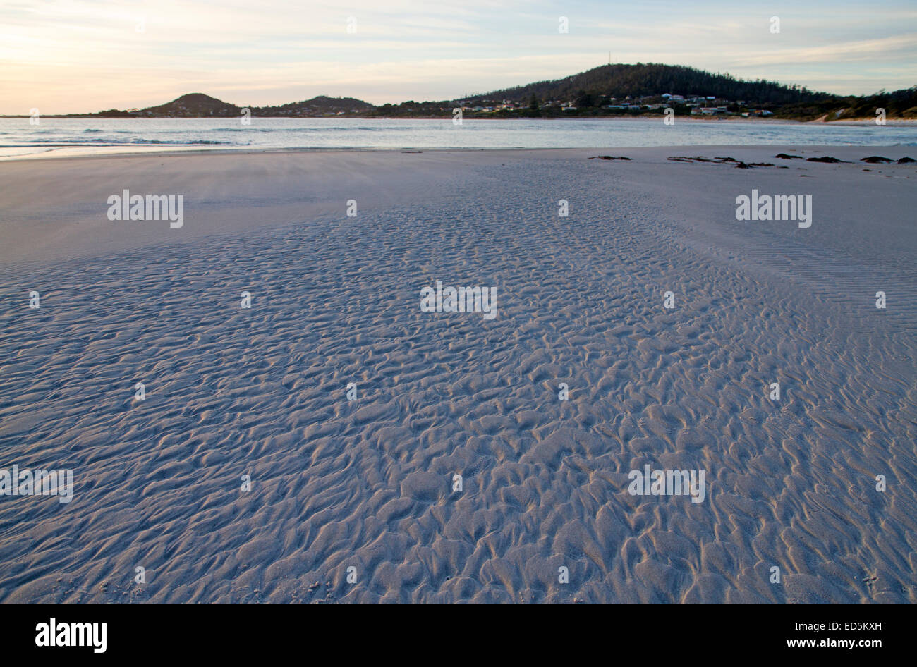 Beach at Bicheno at dawn Stock Photo - Alamy