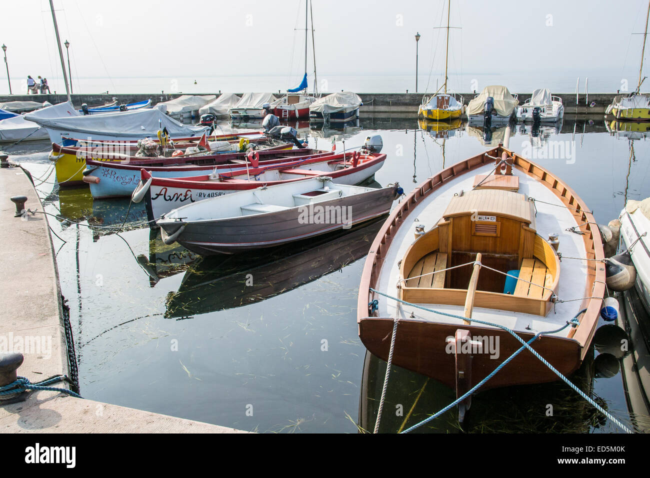 colorful fishing boats Stock Photo - Alamy