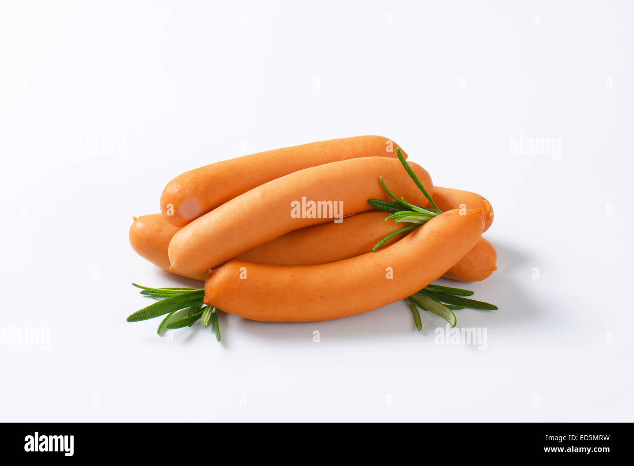 Mini Vienna sausages - studio shot Stock Photo - Alamy