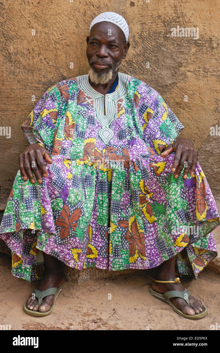 Elder of the Talensi tribe, Tongo, Ghana Stock Photo - Alamy