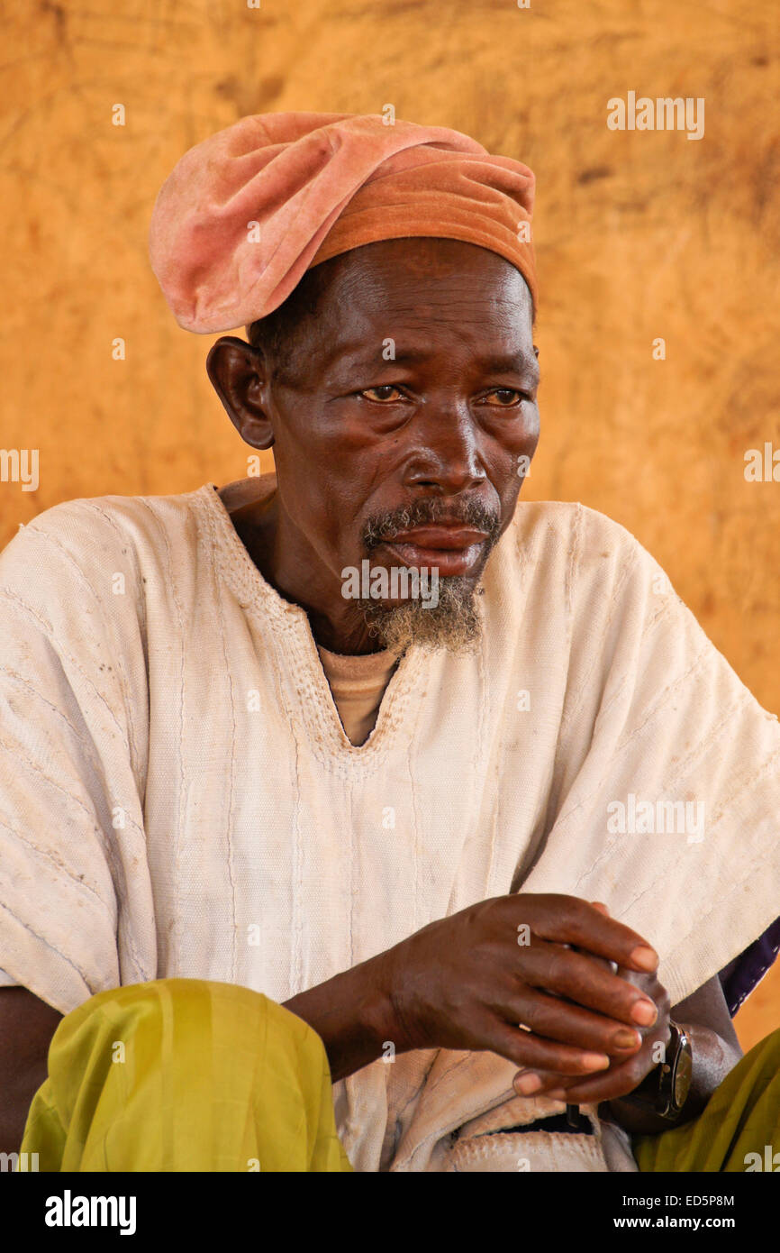 Mamprusi tribal man, Gambaga, Ghana Stock Photo - Alamy