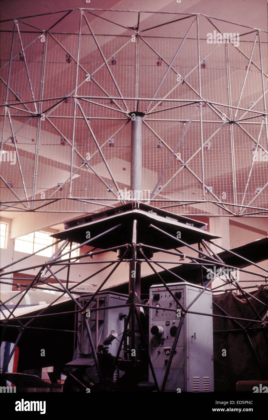 Early radar antenna inside War Museum, Canberra Stock Photo - Alamy