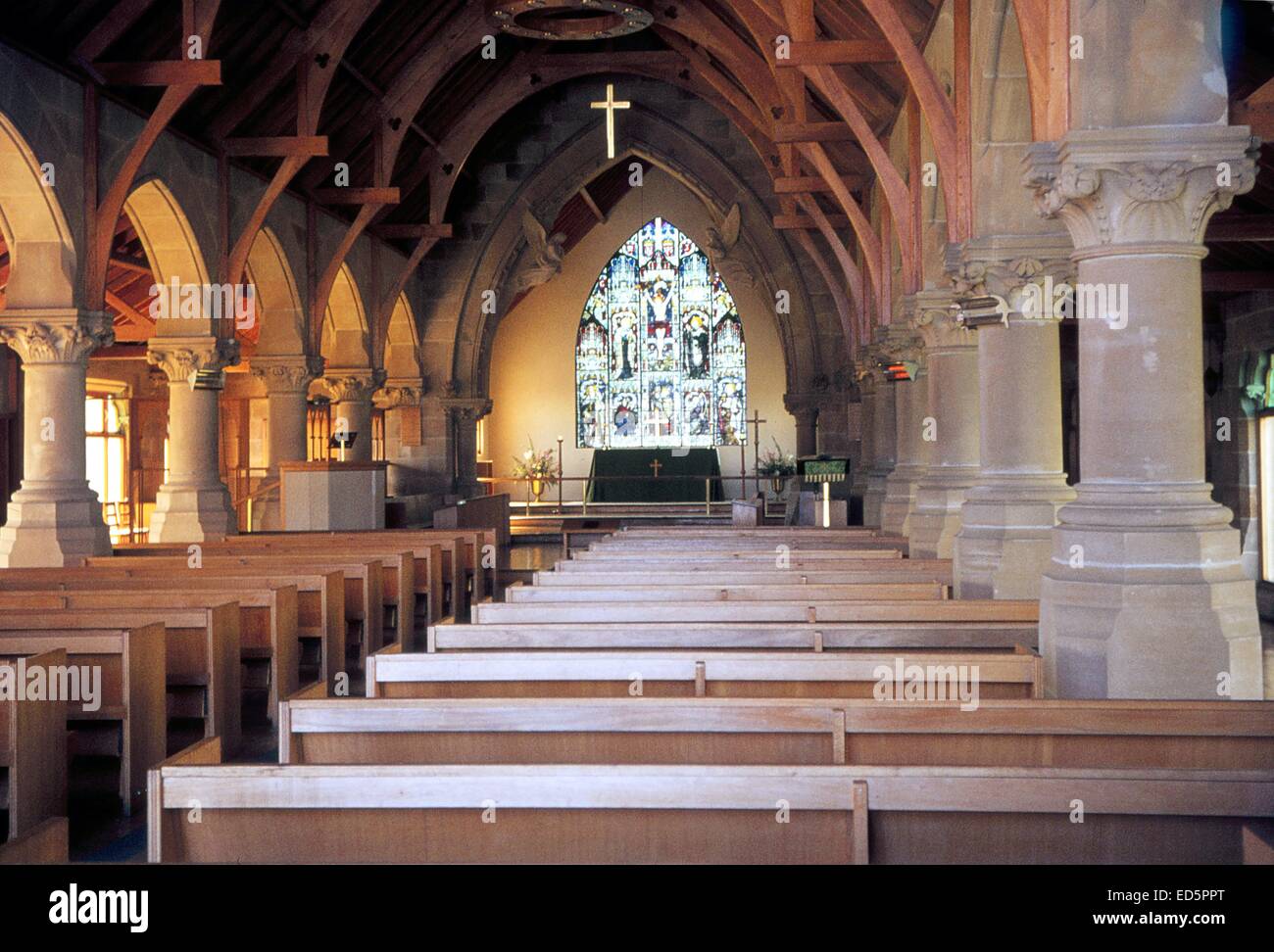 Church Interior, Canberra Stock Photo - Alamy
